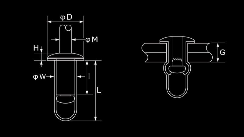 Custom Blind Rivets - Water Proof Rivet | Byora International